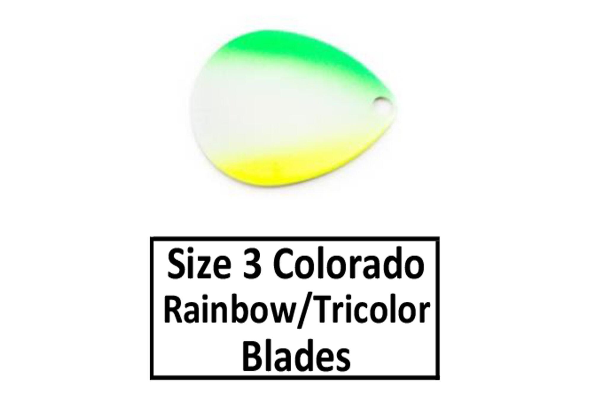 Rainbow/Tricolor Basic Spinner Blades - D&B Fishing